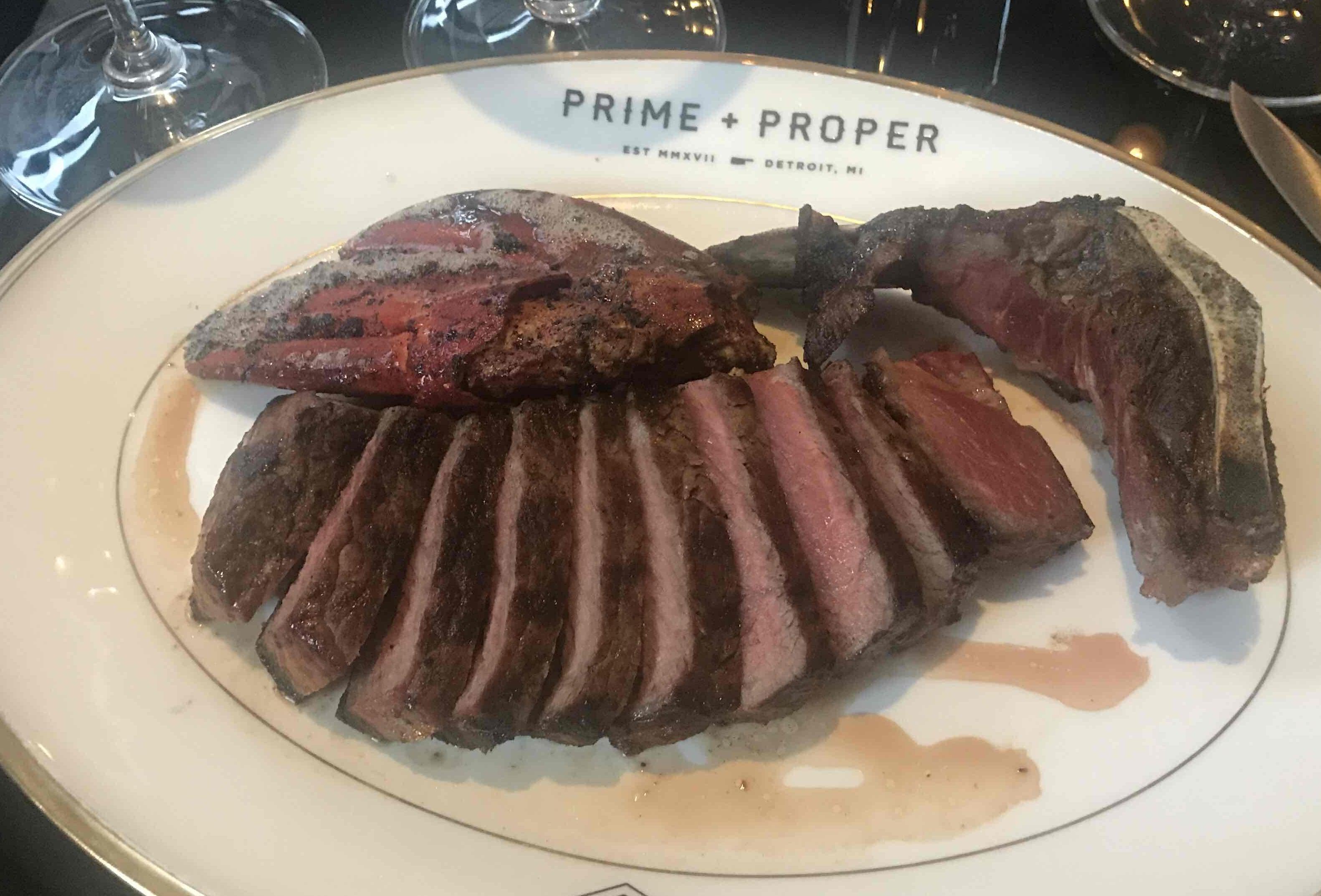 Prime + Proper menus in Detroit, Michigan, United States