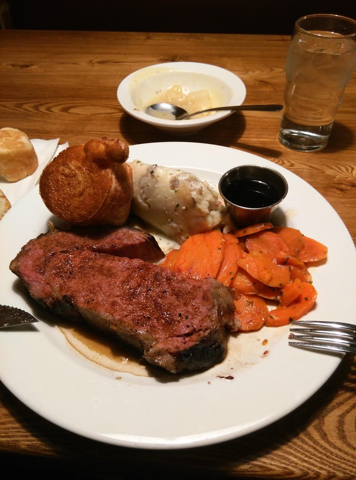 Prospector Steak House menu in Thunder Bay, Ontario, Canada