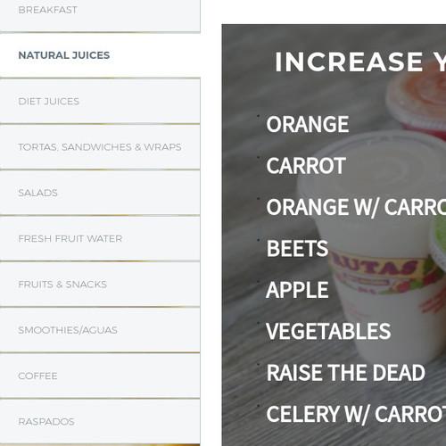 Frutas 100 Natural menu in Bonita, California, USA