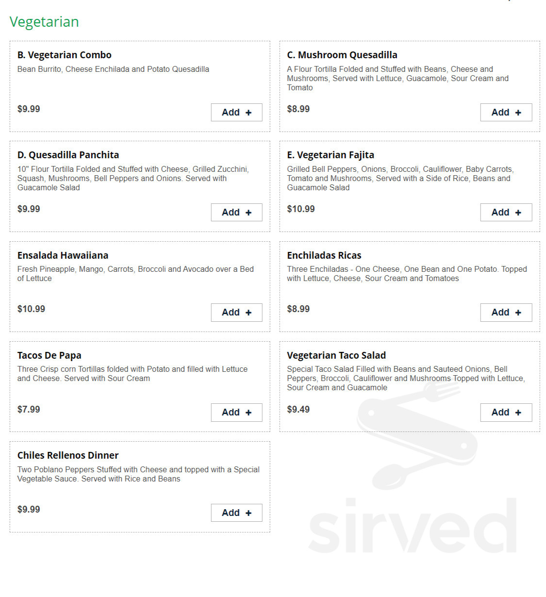 Casa Grande in Fairfield Glade menu in Crossville, Tennessee, USA