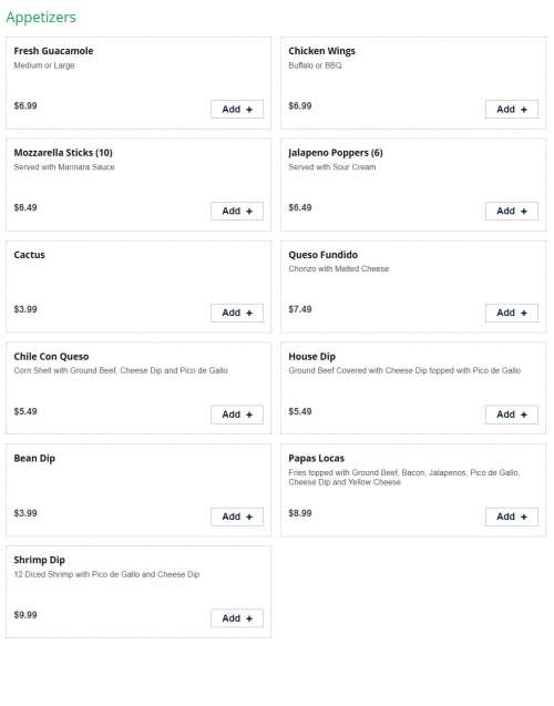 Casa Grande in Fairfield Glade menu in Crossville, Tennessee, USA