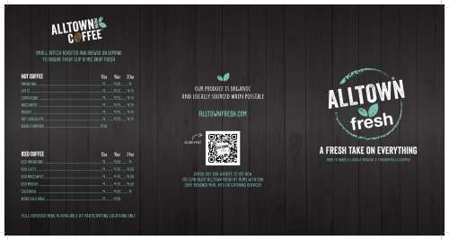 Alltown Fresh Ghost Kitchen menu in Waltham, Massachusetts, USA