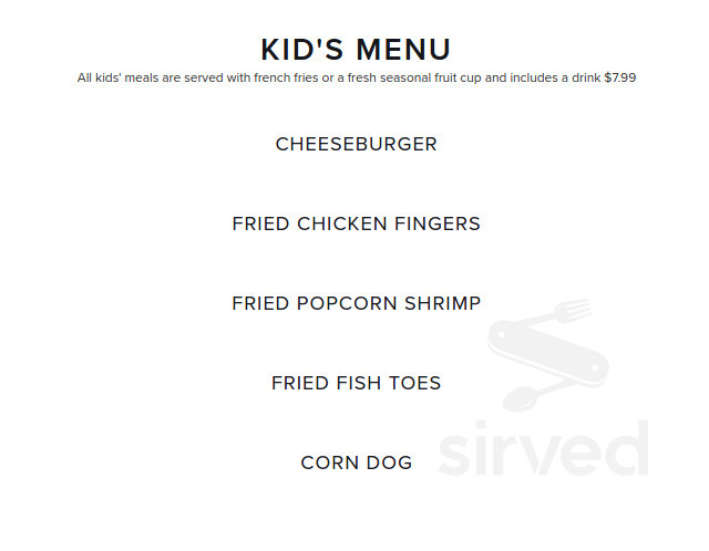 Menu for Pompano Joe's in Destin, FL | Sirved