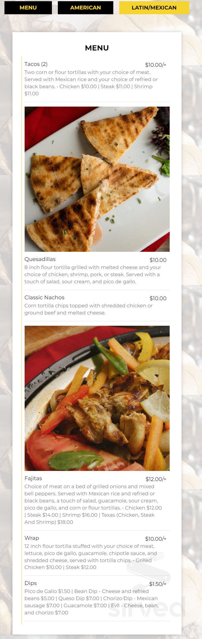 Menu - Alpharetta GA's Firefly Grill & Bar | Sirved