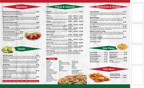 Hot Stone Pizza menu in Alcoa, Tennessee, USA