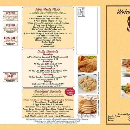 Stargate Diner menu in Seaford, Delaware, USA