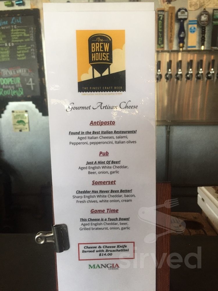 The BrewHouse Tap Room & Bottle Shop menu in San Juan Capistrano ...
