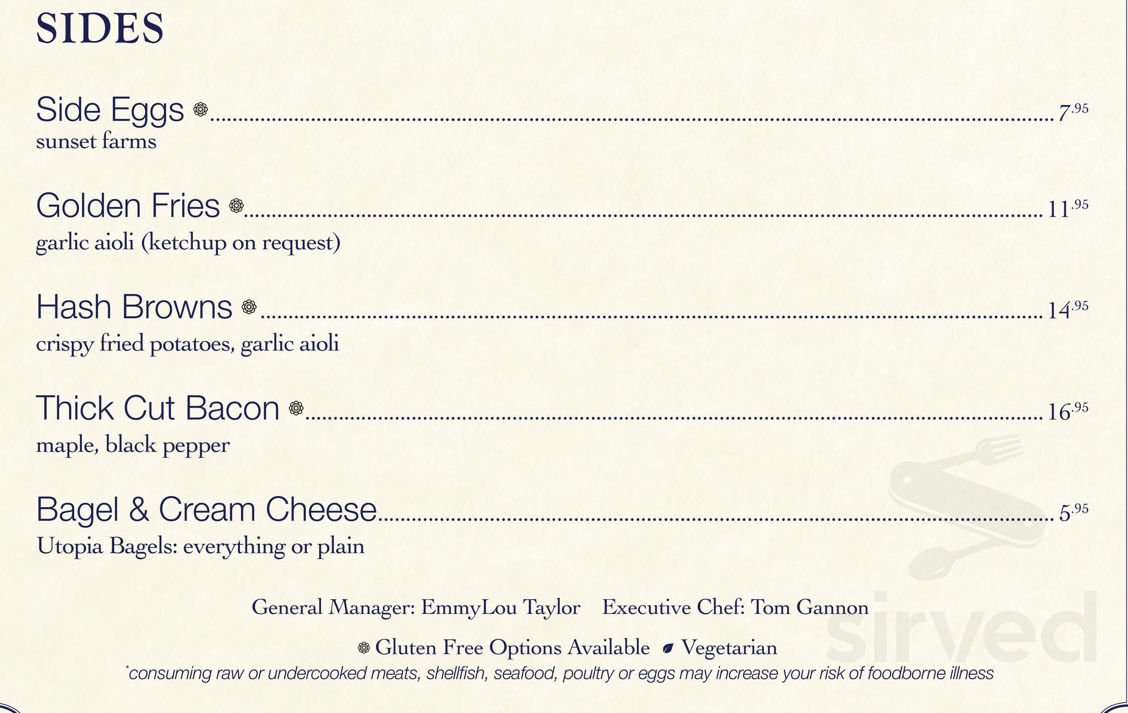 4 Charles Prime Rib menu in New York, New York, USA