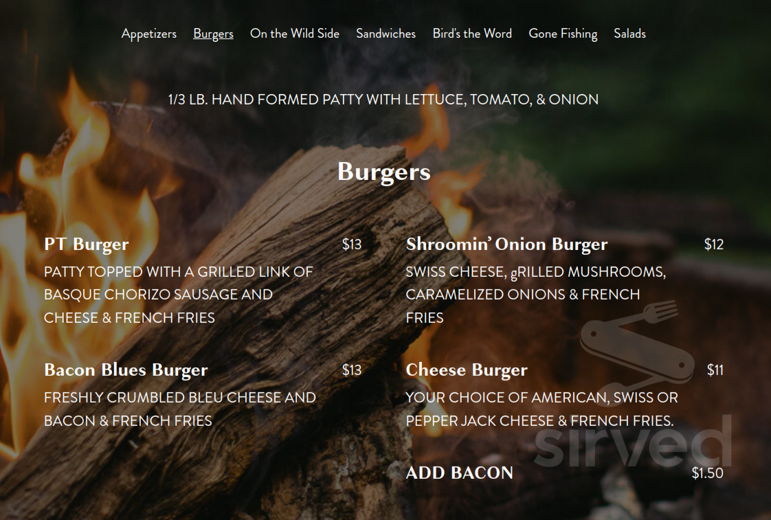 Prichard Tavern menus in Wallace, Idaho, United States
