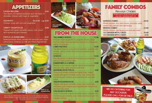 Pollo Bravo menu in Houston, Texas, USA