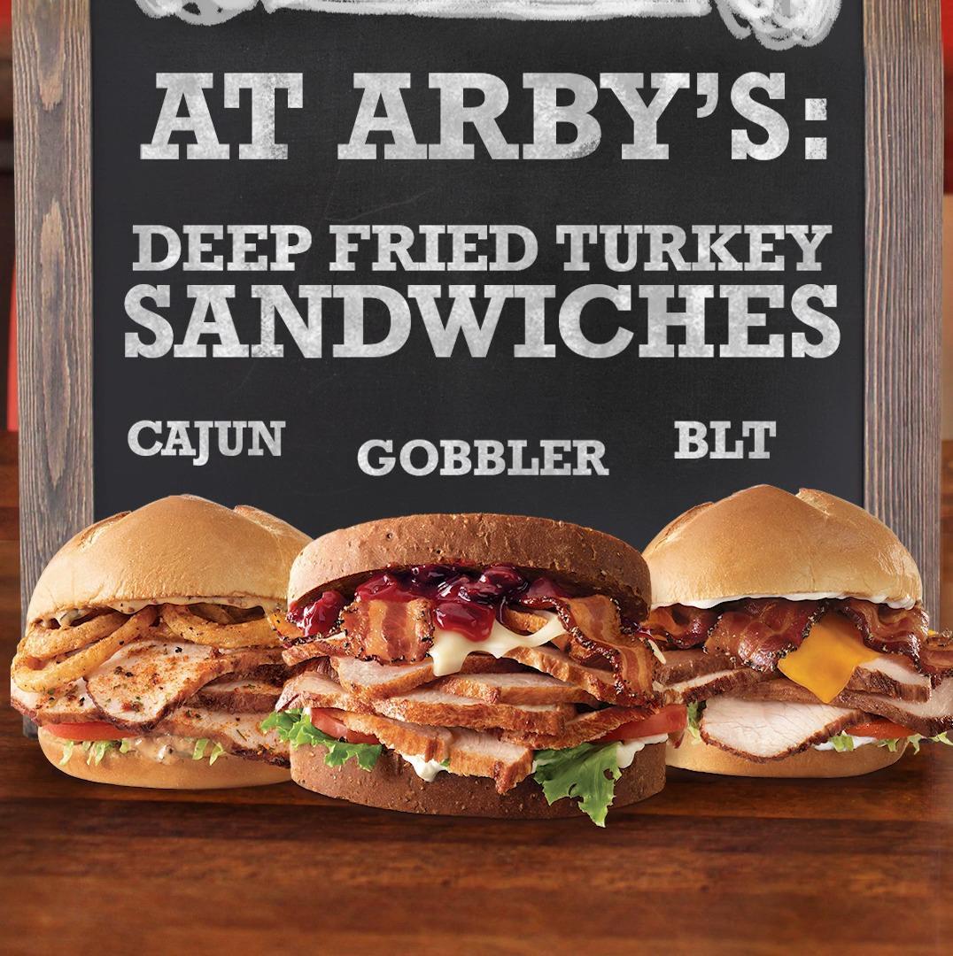 Arby's menu in Fond du Lac, Wisconsin, USA