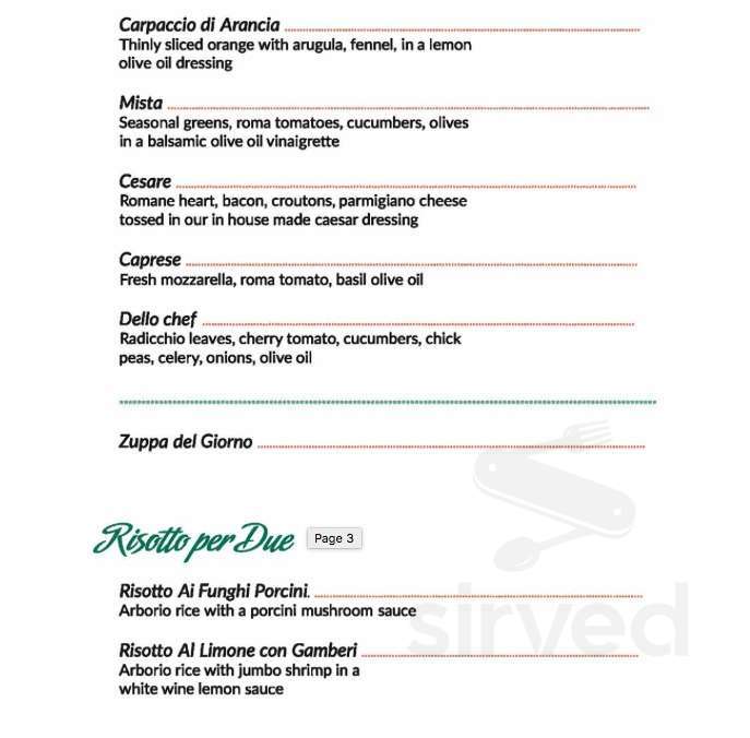 Cucina da Vito menus in Orléans, Ontario, Canada