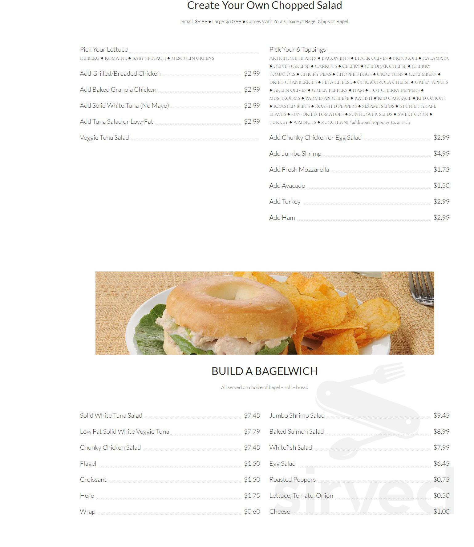 Broadway Gourmet Bagel & Deli menus in North Massapequa, New York ...