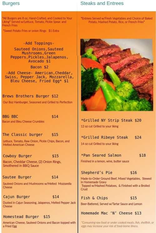 Brews Brothers Grille menu in Franklin Square, New York, USA