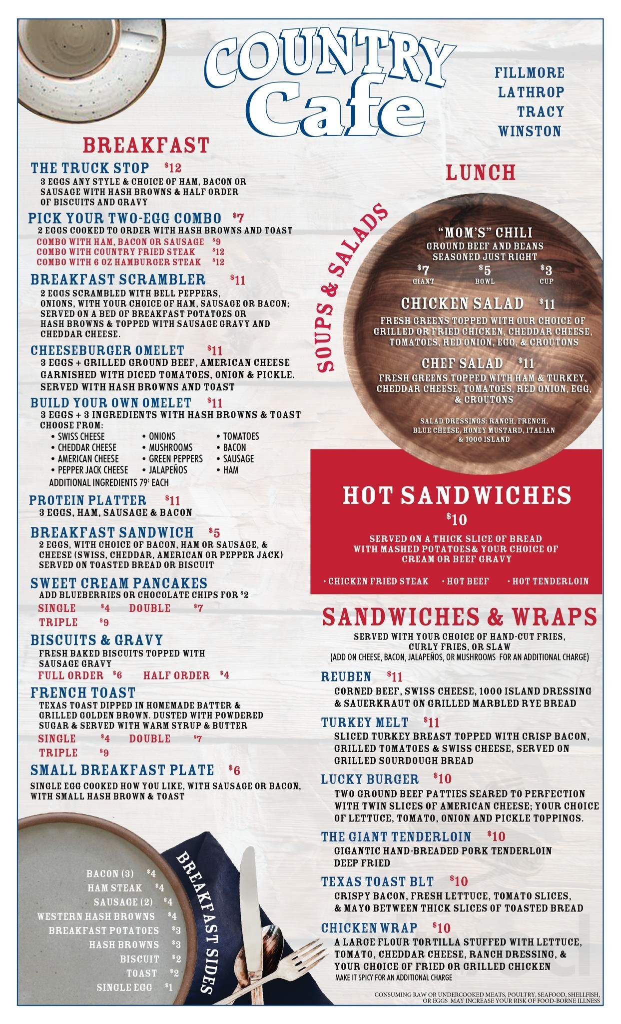 Country Cafe (Winston, MO) menu in Winston, Missouri, USA