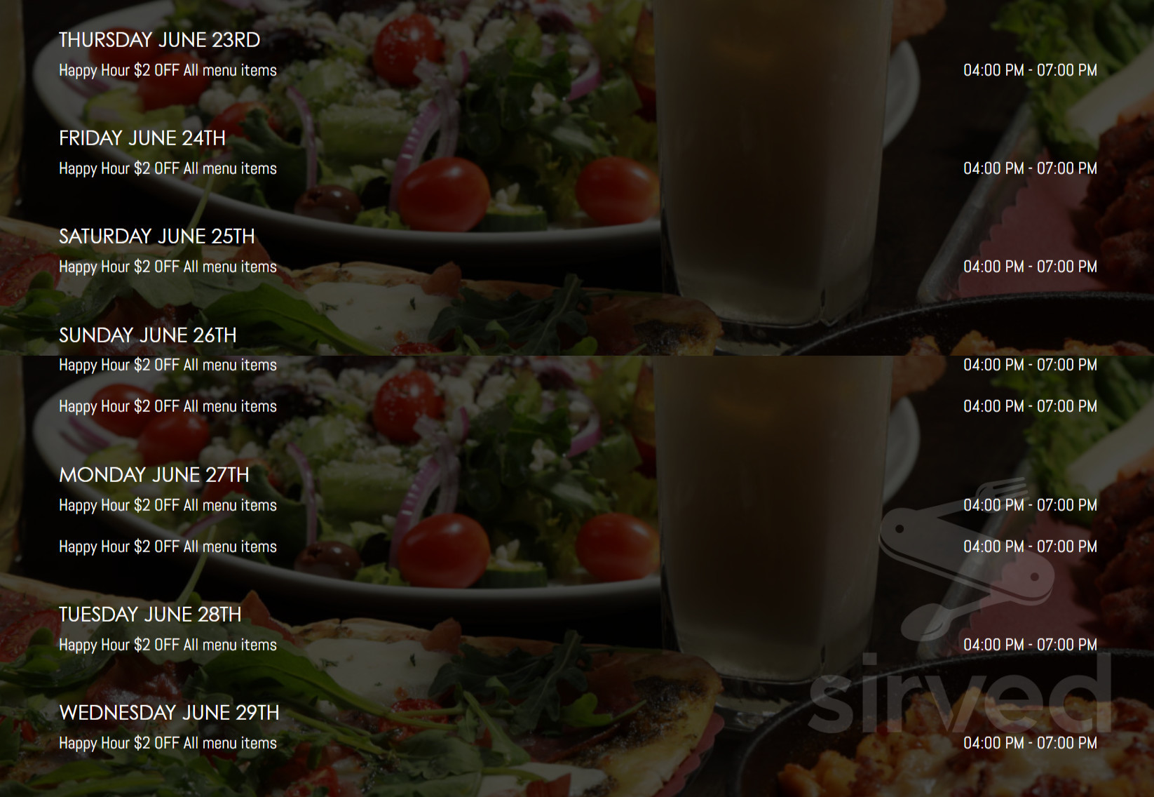 Jackalope Gastropub menu in Phoenix, Arizona, USA