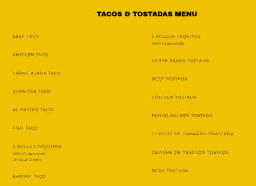 Mama Lina's Mexican Restaurant menu in Lake Elsinore, California, USA