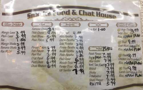 Standard Sweets & Spices menu in Fresno, California, USA