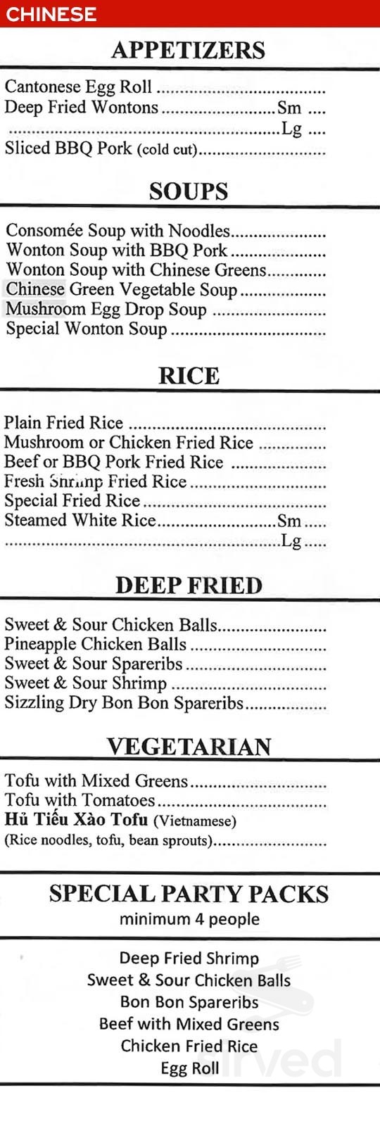 Lucky's Restaurant menus in Thunder Bay, Ontario, Canada