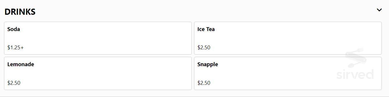 Tak King menu in Brooklyn, New York, USA