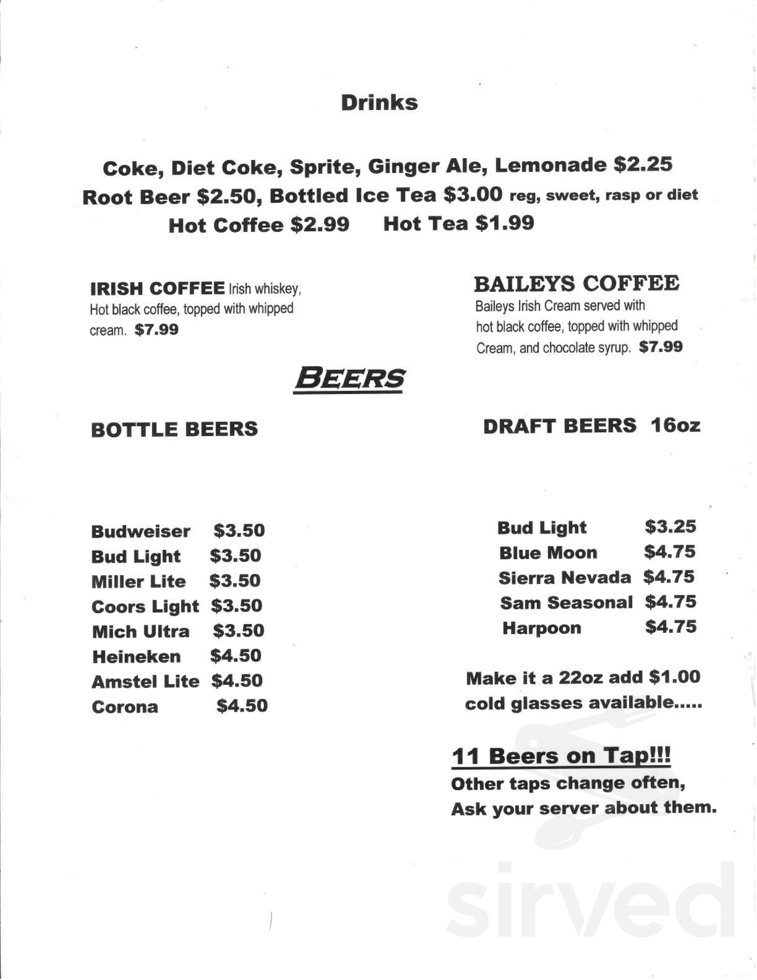 Pub 97 menus in Groveland, Massachusetts, United States