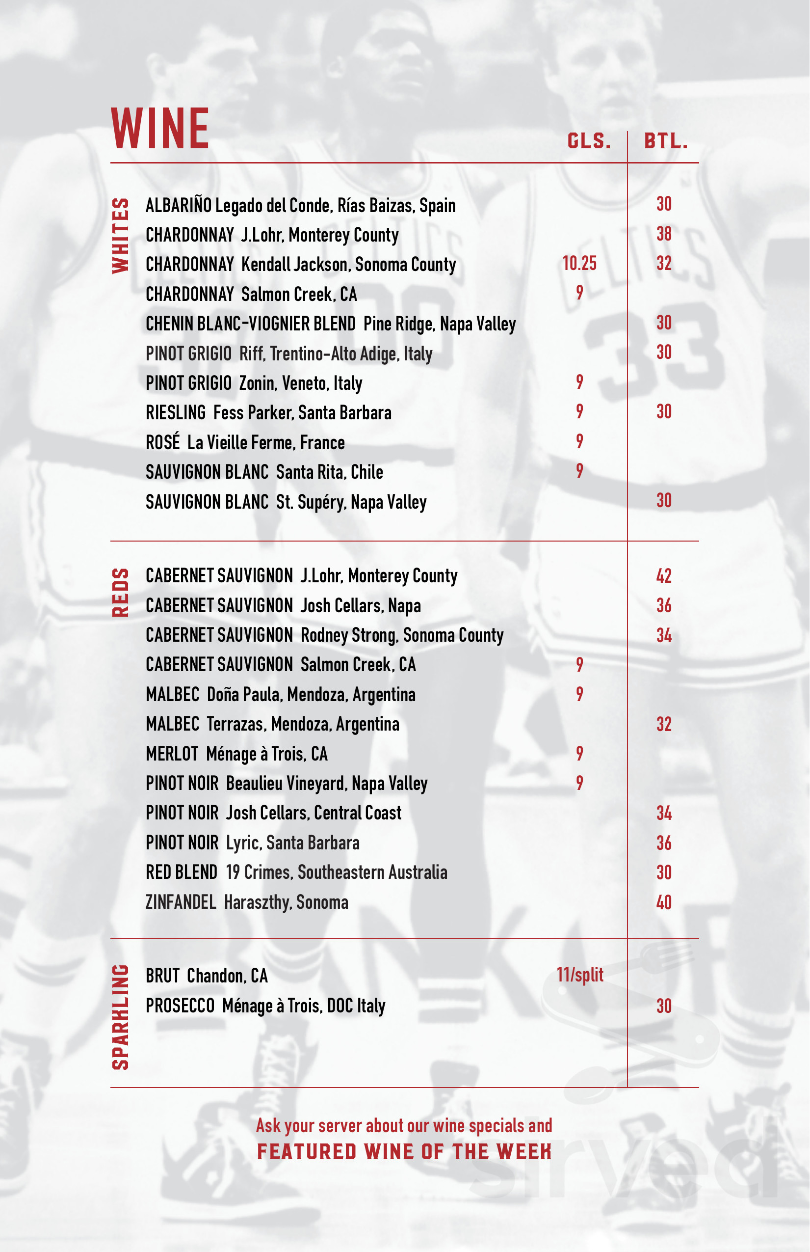Menu for The Fours in Quincy, MA | Sirved