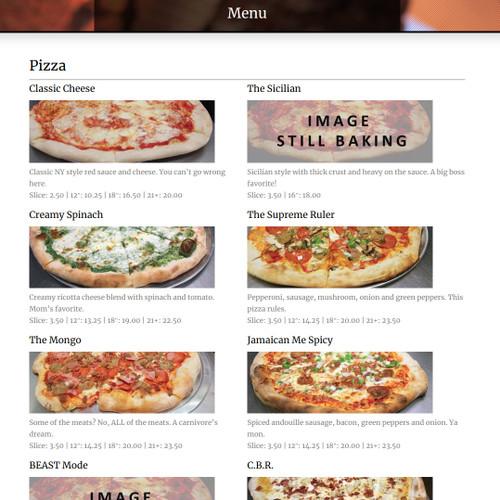 THE BIG SLICE menu in Springfield, Missouri, USA