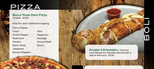 Menu for Stubby's Bar and Grille - Lancaster, PA | Sirved