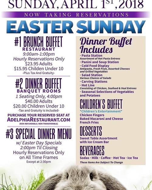 Adelphia Restaurant & Events menu in Deptford, New Jersey, USA