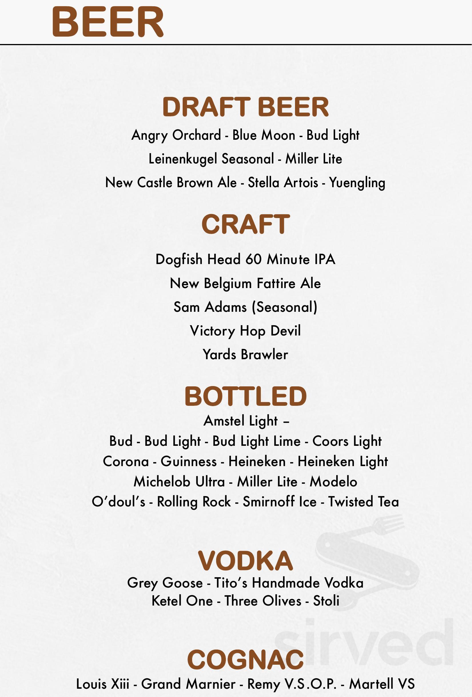 Adelphia Restaurant & Events menu in Deptford, New Jersey, USA