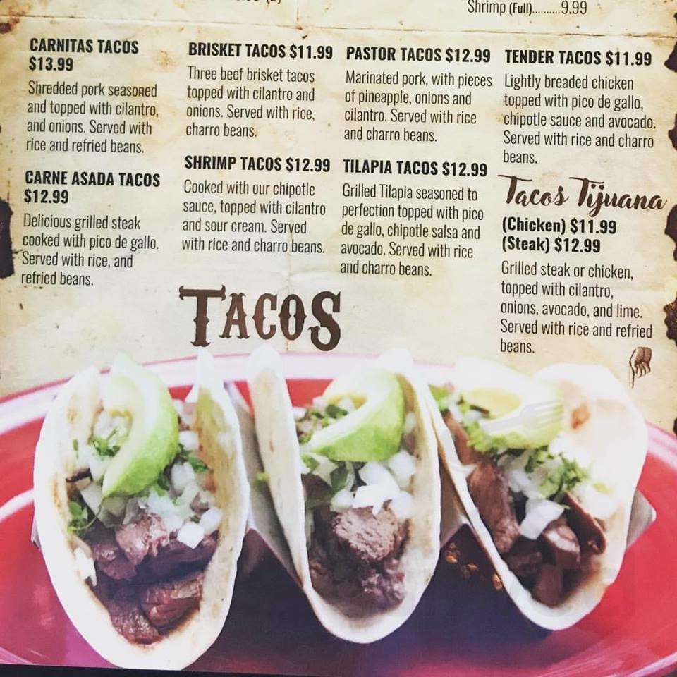 El Don Mexican Restaurant menu in Alpharetta, Georgia, USA