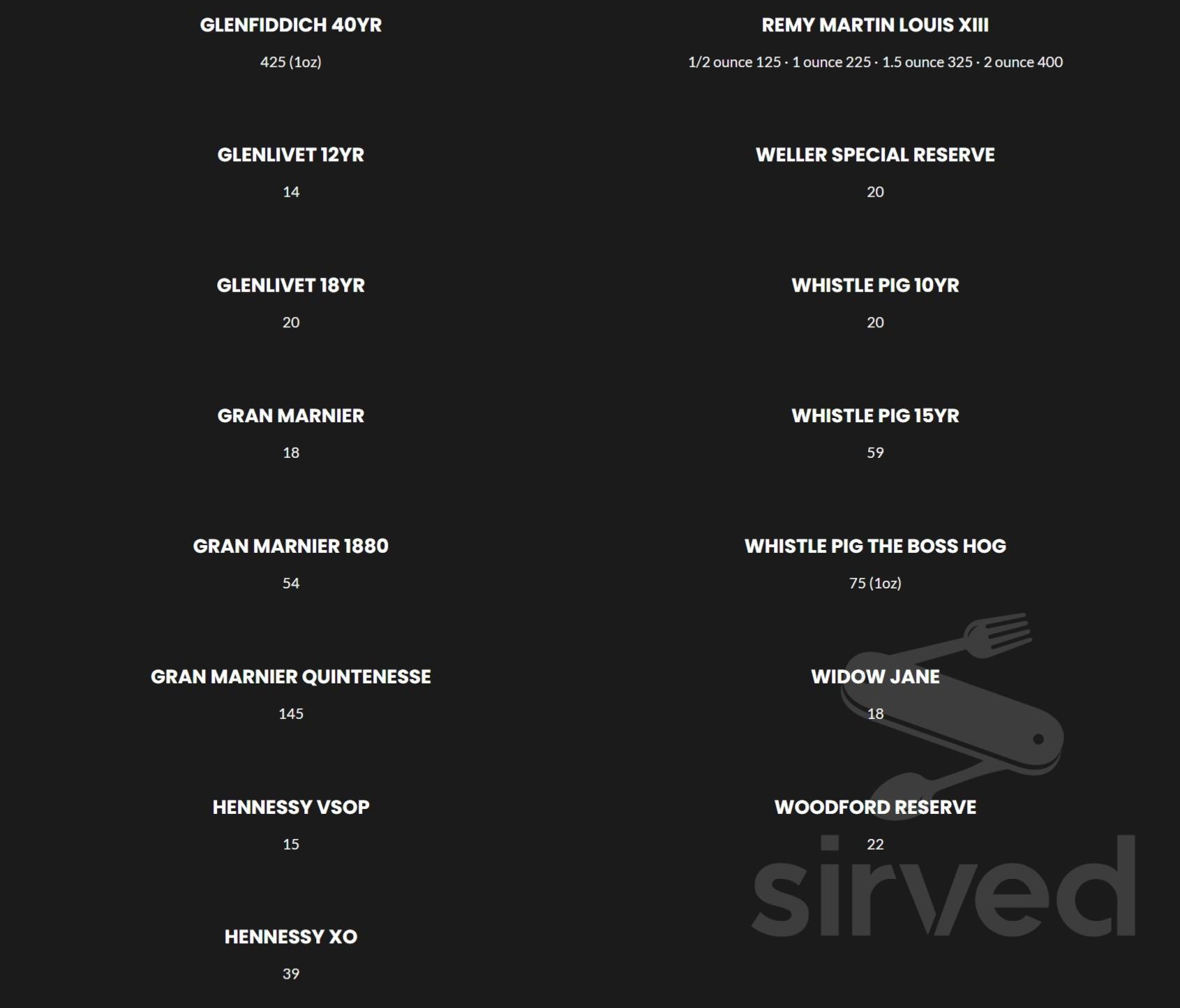 Nando menu in Boston, Massachusetts, USA