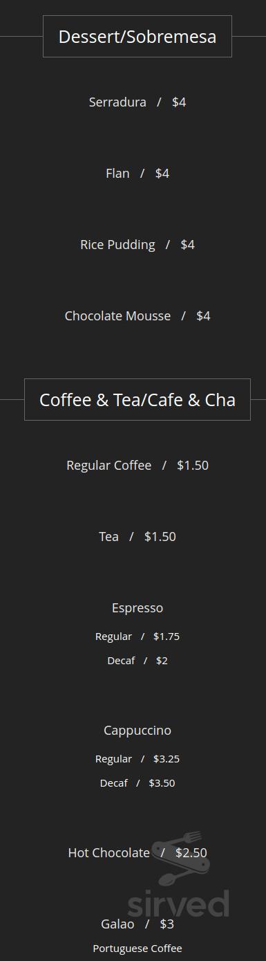 Menu - Colonia NJ's COLONIA BBQ | Sirved