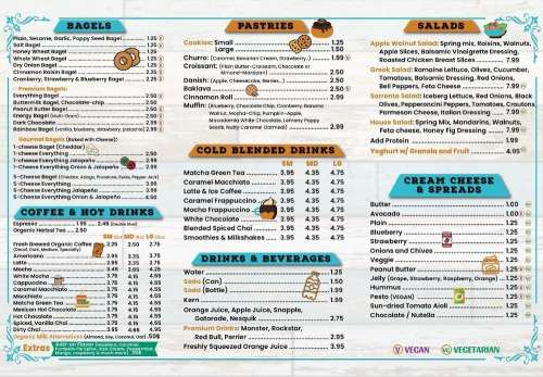 Bagelicious Café Ventura menu in Ventura, California, USA
