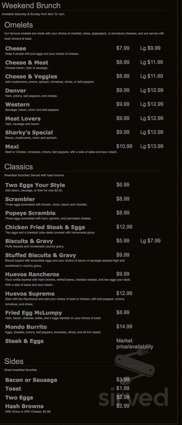 Mingles Bar & Grill menu in Moscow, Idaho, USA