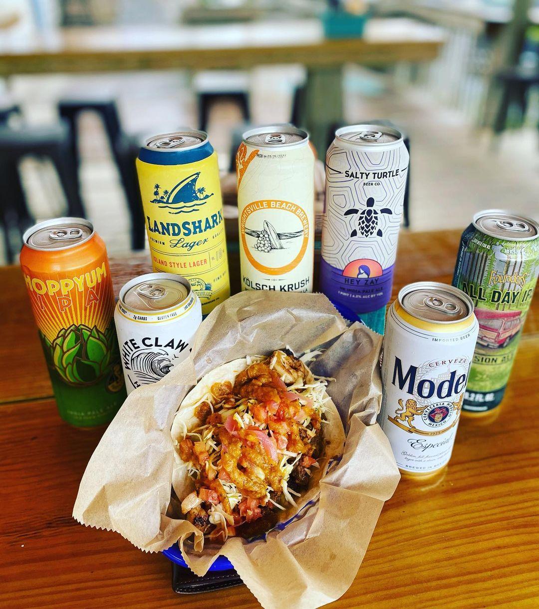 Shaka Taco menu in Surf City, North Carolina, USA