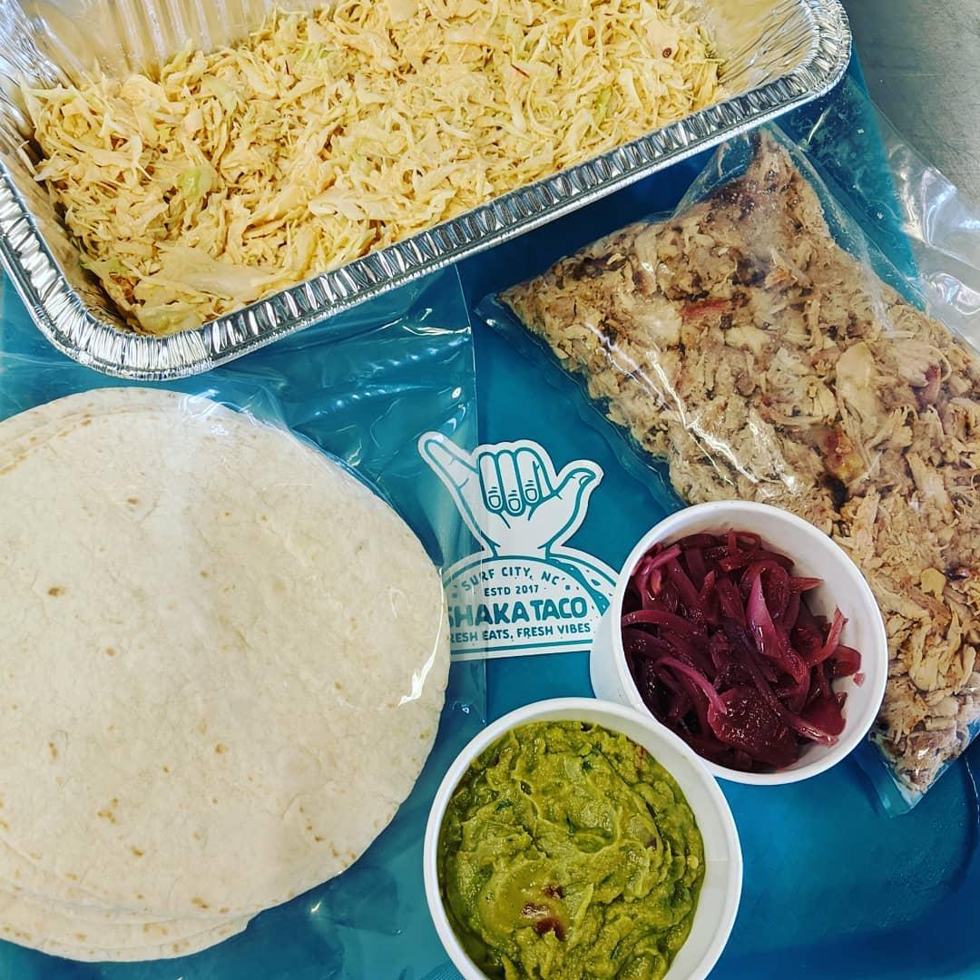 Shaka Taco menu in Surf City, North Carolina, USA