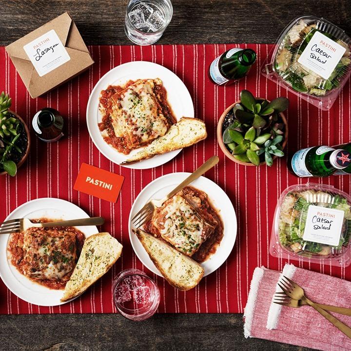 Pastini menu in Portland, Oregon, USA