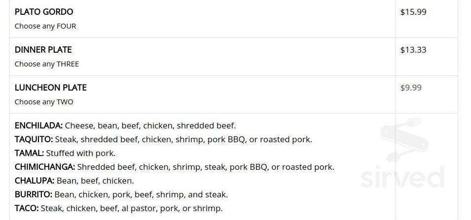 Coyote’s Mexican Grill & Cantina menus in Kent, Ohio, United States