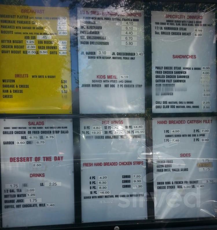 Gary's Hamburgers menus in North Augusta, South Carolina, United States