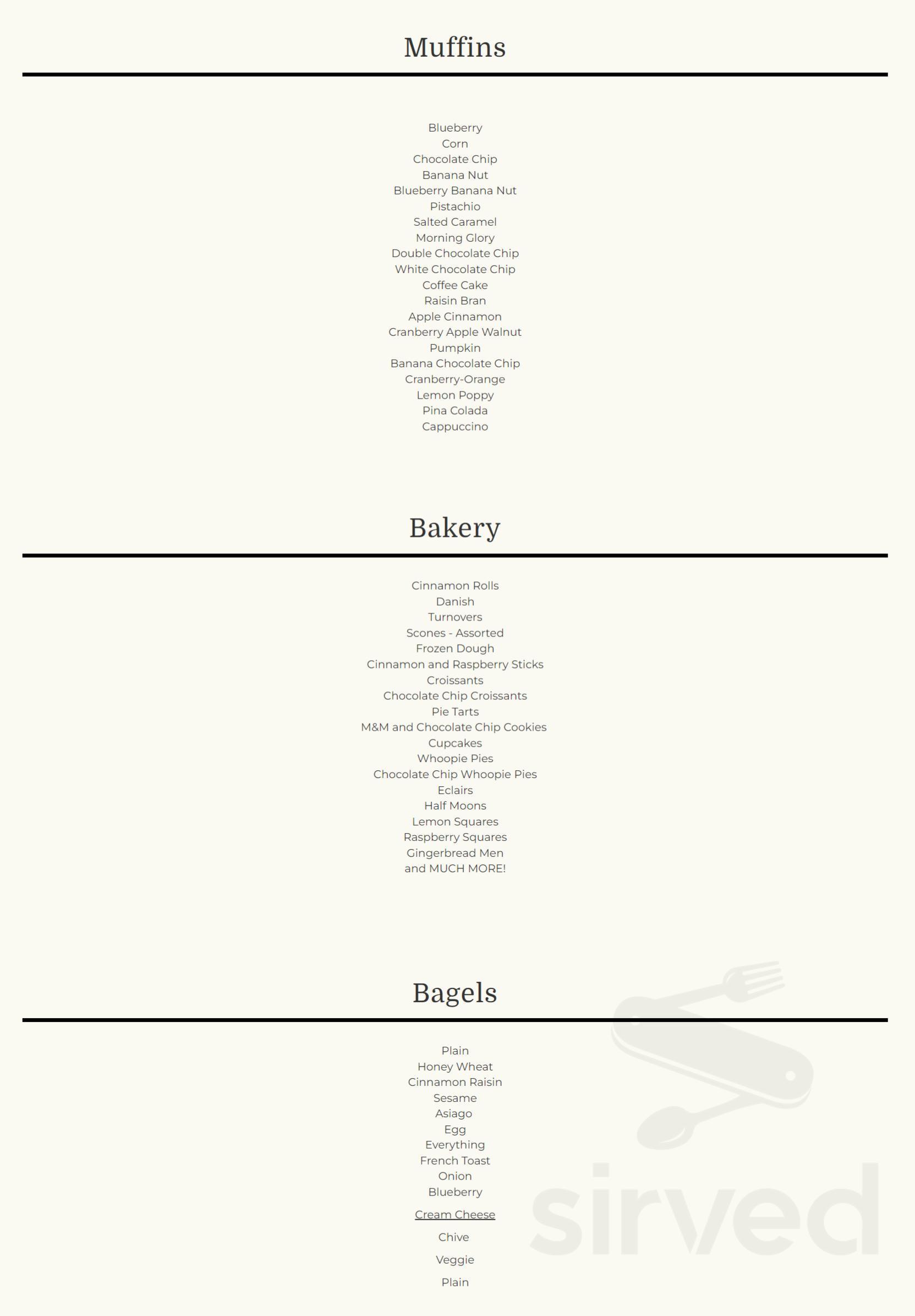 Muffin House Cafe menus in Medway, Massachusetts, United States