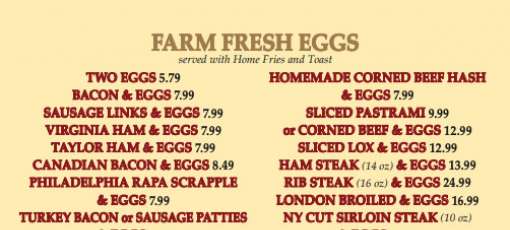 Menu for Seven Star Diner in Sewell, NJ | Sirved