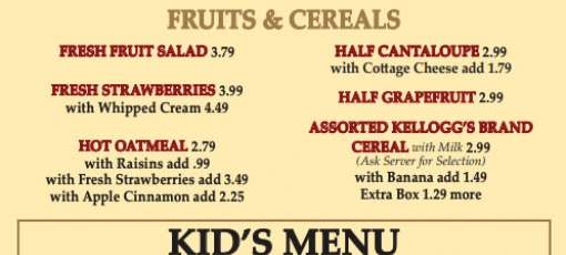 Menu for Seven Star Diner in Sewell, NJ | Sirved