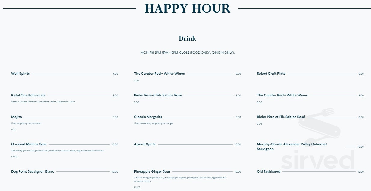 Earls Kitchen + Bar menus in Plano, Texas, United States