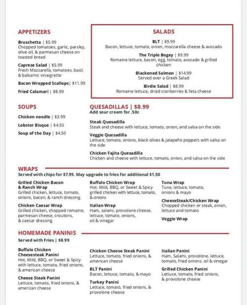 Jack's Slice menu in Allentown, Pennsylvania, USA