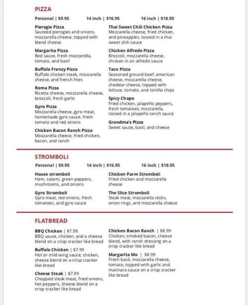 Jack's Slice menu in Allentown, Pennsylvania, USA