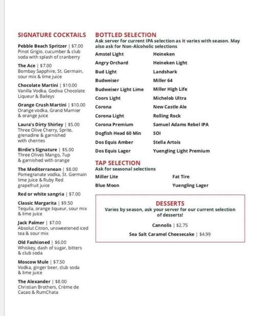 Jack's Slice menu in Allentown, Pennsylvania, USA