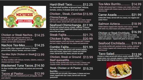 International Bites menu in Ocean Township, New Jersey, USA