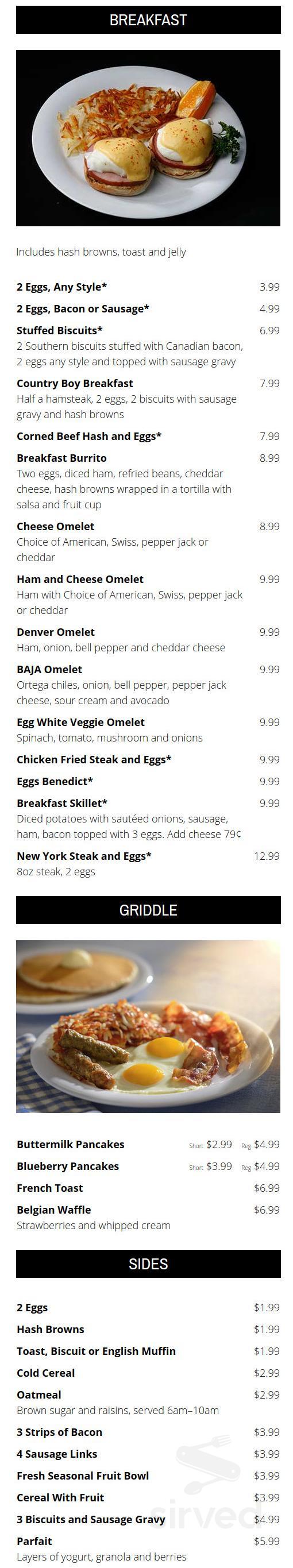 Virgin River Cafe menus in Mesquite, Nevada, United States