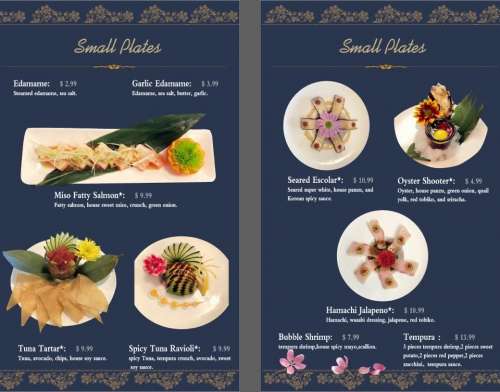 Sky Sushi Houghton menu in Houghton, Michigan, USA